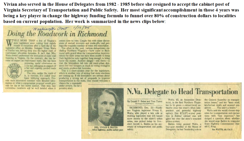 Vivian’s Legislation – Vivian Watts