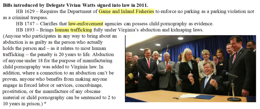 Vivian’s Legislation – Vivian Watts